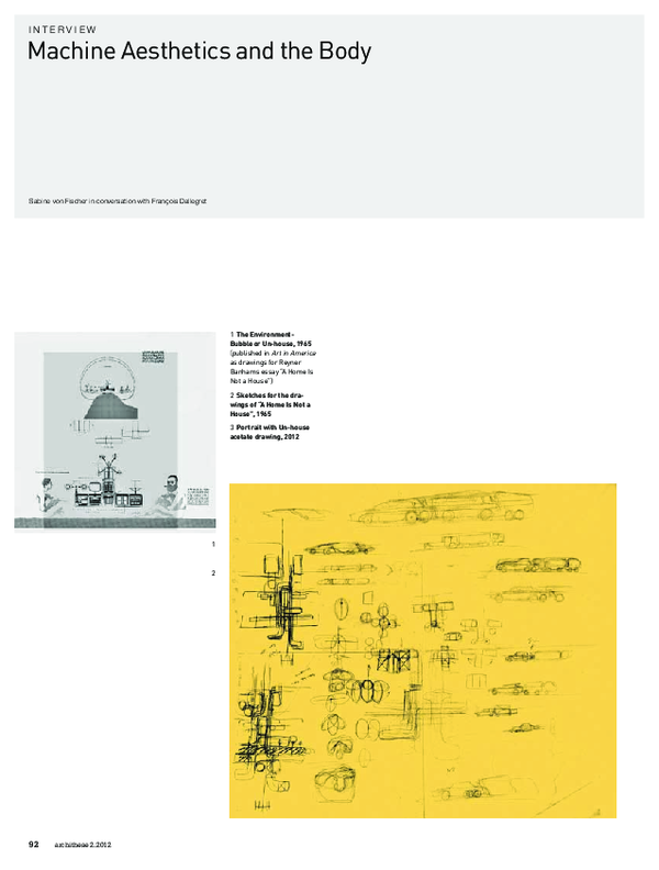(PDF) “Machine Aesthetics and the Body. Sabine von Fischer in ...