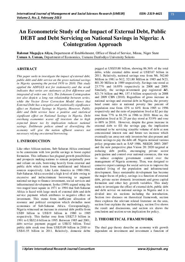 external debt management