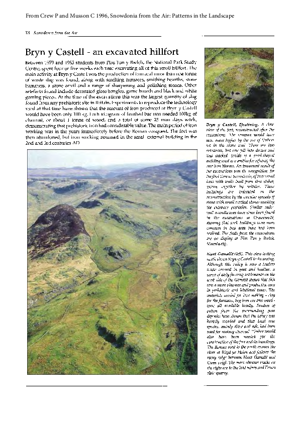 (PDF) Snowdonia from the Air: Patterns in the Landscape - extract (Crew ...