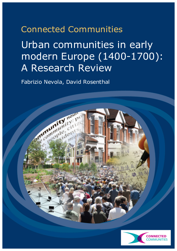(PDF) Urban communities in early modern Europe (1400-1700): A Research ...