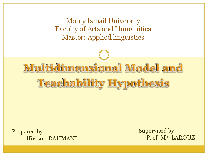 (PPT) Multidimensional model & teachability hypothesis