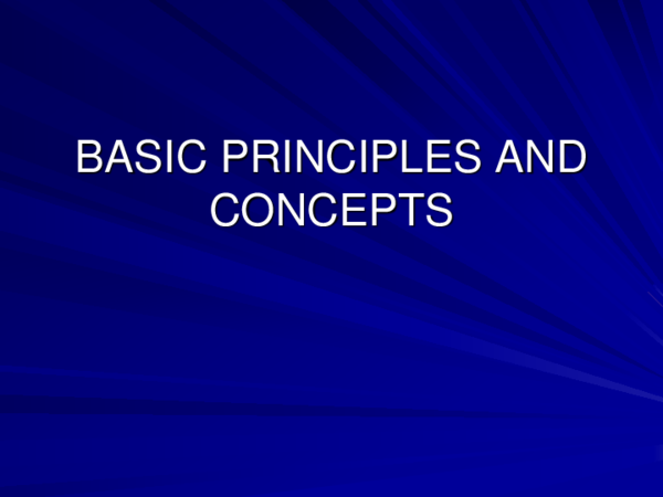 (PPT) 23 23 basic accounting principles and concepts