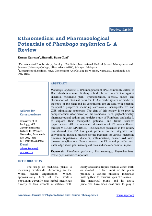(PDF) American Journal of Phytomedicine and Clinical Therapeutics ...