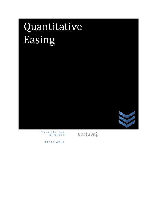 (PDF) Quantitative Easing