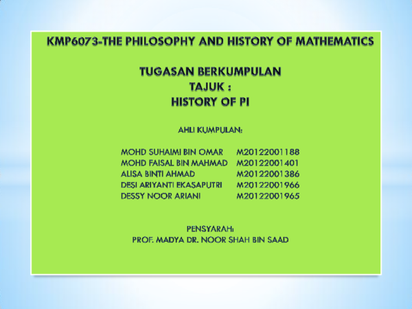 (PDF) HISTORY OF PI