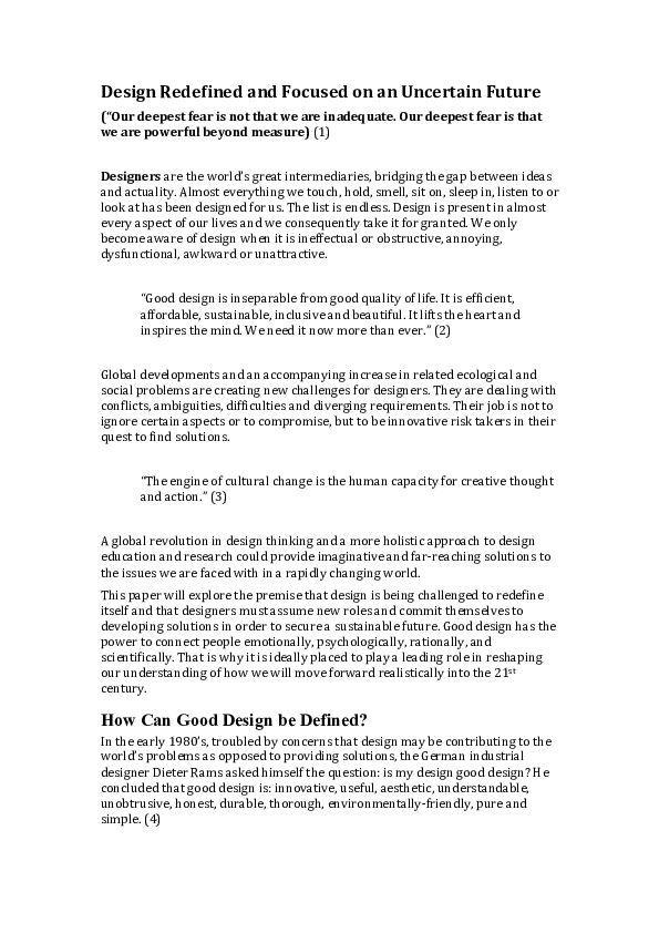 (PDF) Futures for Design