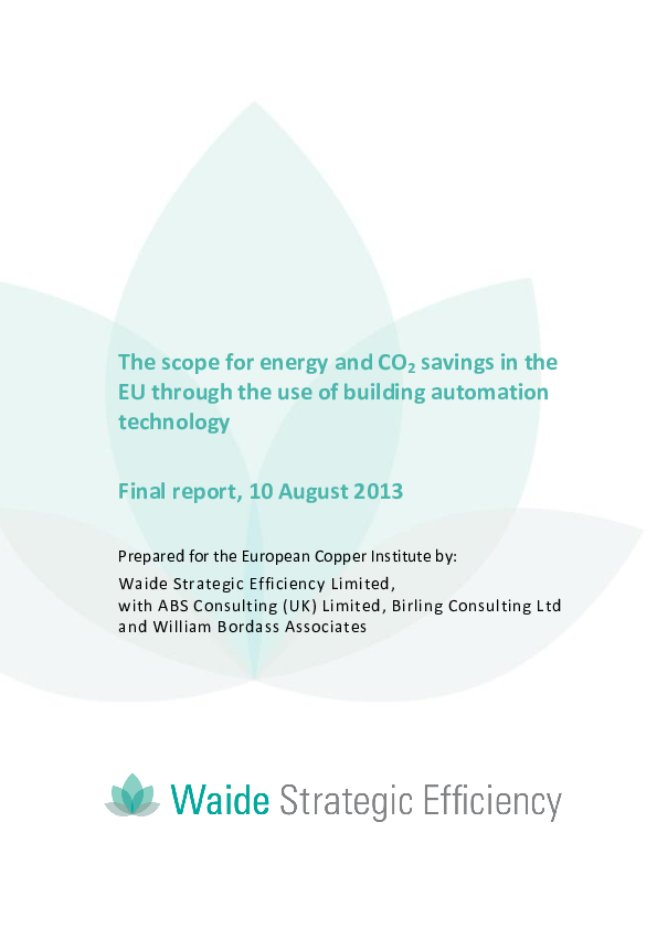 (PDF) The scope for energy and CO 2 savings in the EU through the use ...