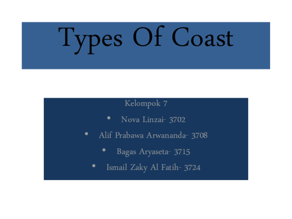 (PPT) Types Of Coast 1