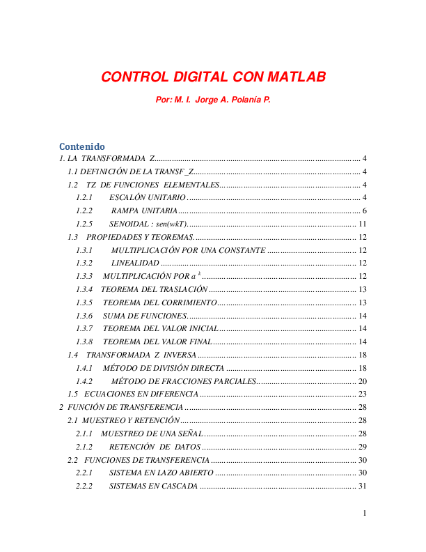 (PDF) CONTROL DIGITAL CON MATLAB