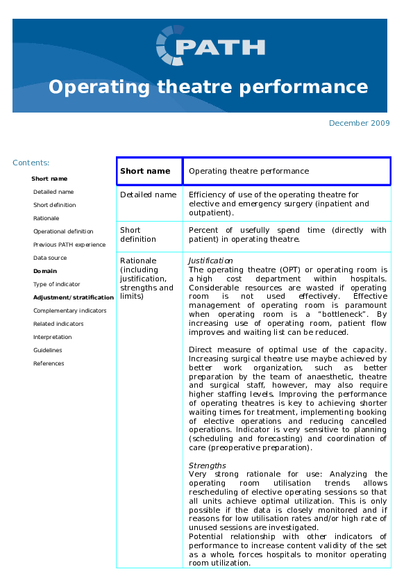 (DOC) 12 Operating theatre performance
