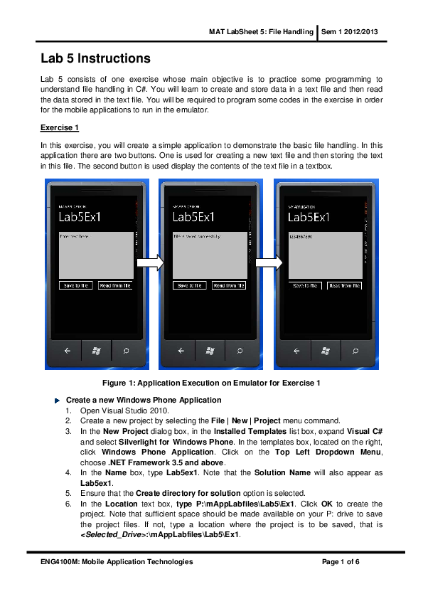 (PDF) MAT LabSheet 5: File Handling Sem 1 2012/2013 ENG4100M: Mobile Application Technologies ...