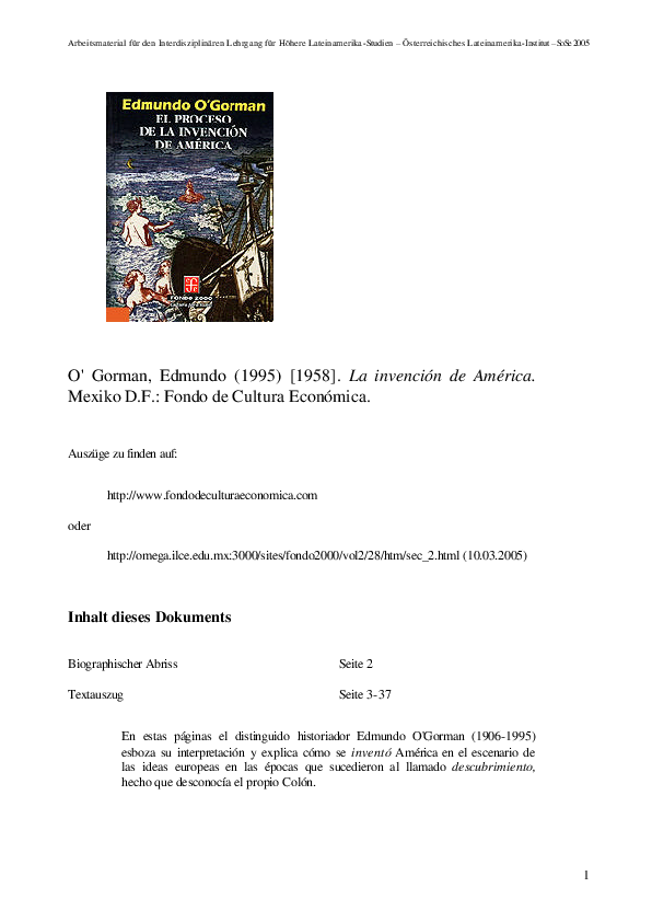 (PDF) El proceso de la invención de América