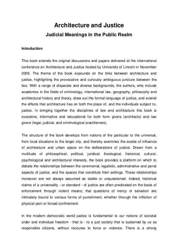 (DOC) Nicholas Temple, Jonathan Simon & Renee Tobe (eds.), Architecture ...