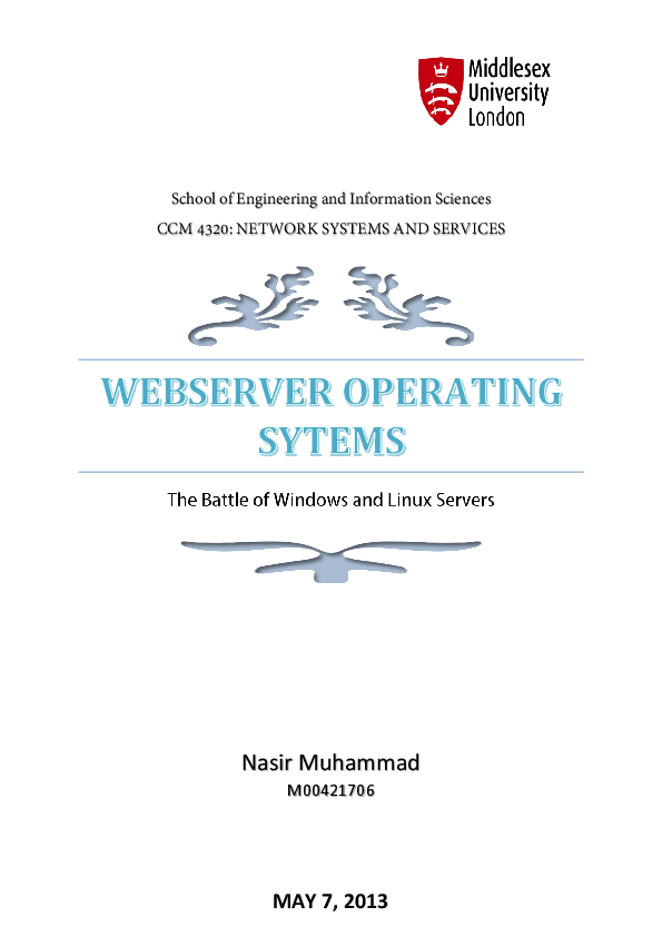 Pdf Web Server Operating Systems