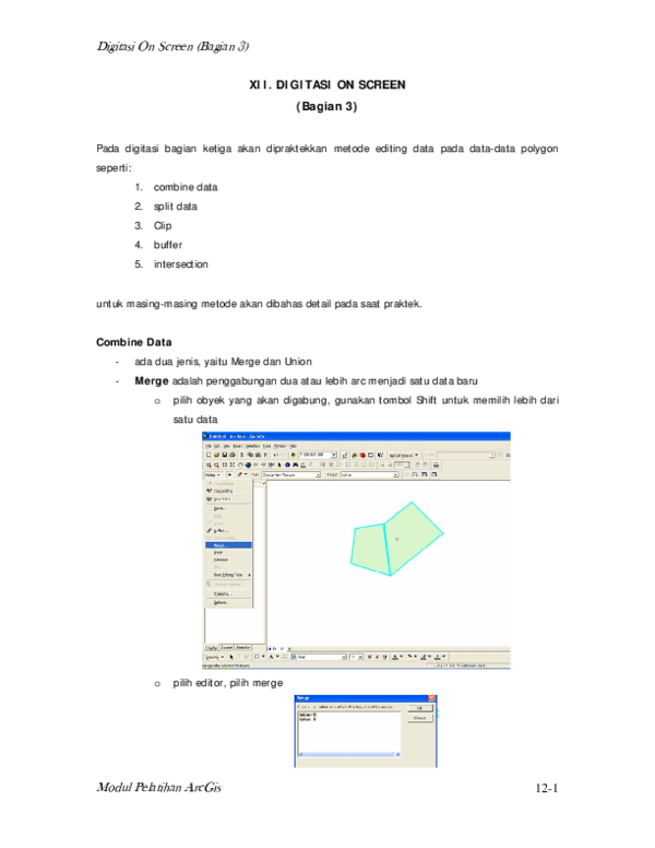 (PDF) Digitasi On Screen (Bagian 3)