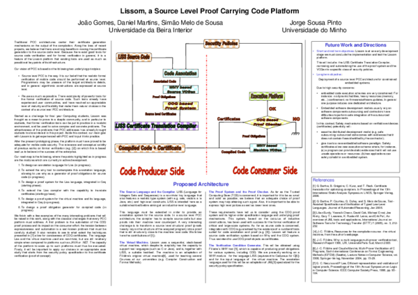 (PDF) Lissom, a Source Level Proof Carrying Code Platform