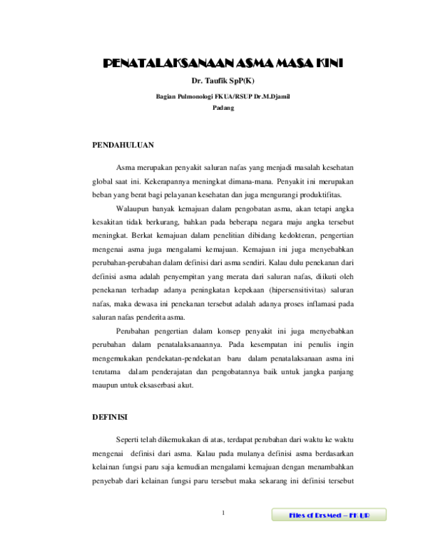 (PDF) Penatalaksanaan-asma-masa-kini files-of-drsmed