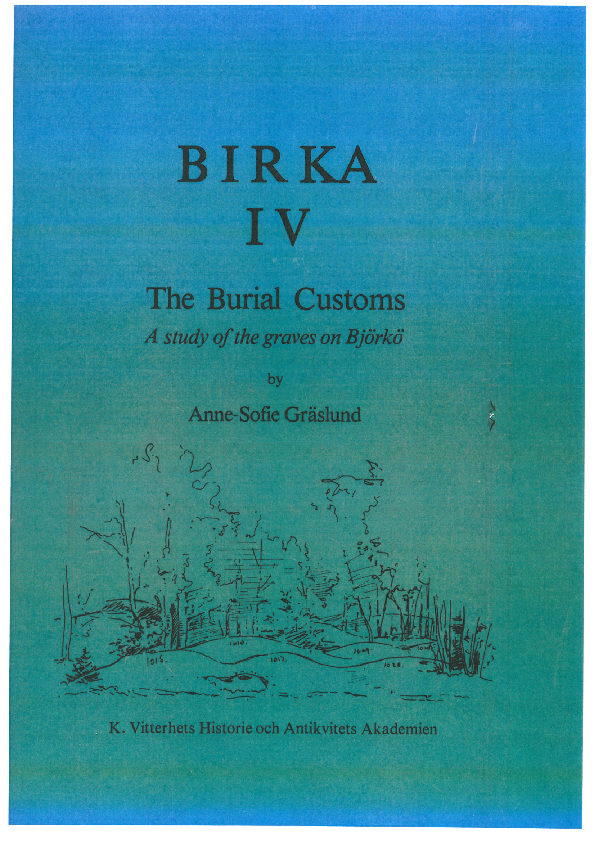 (PDF) Birka IV The Burial Customs: a study of the graves on Björkö ...