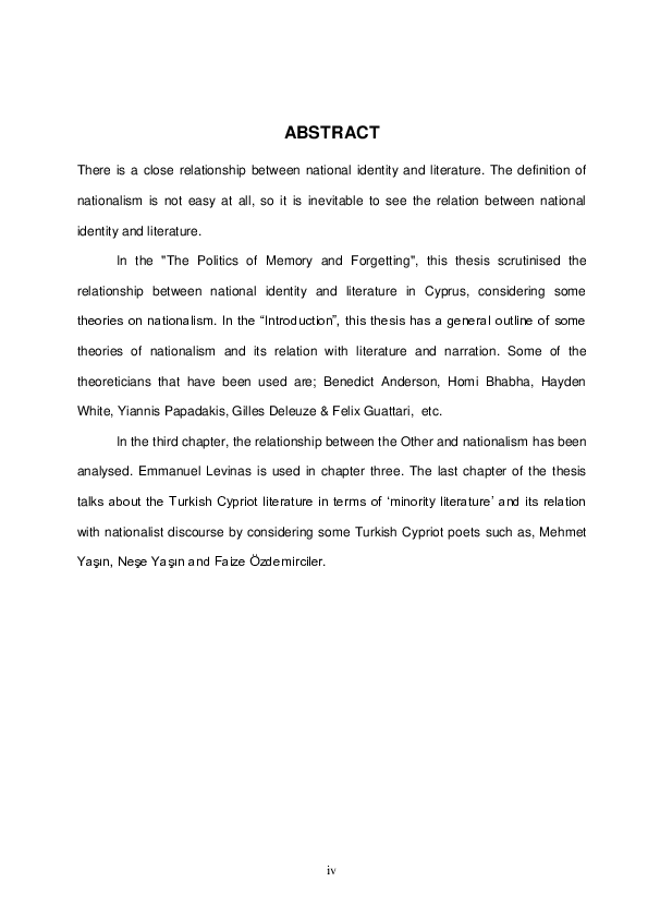 (PDF) A Levinasian Reading of Cypriot Poetry: Nationalism as Other, and ...