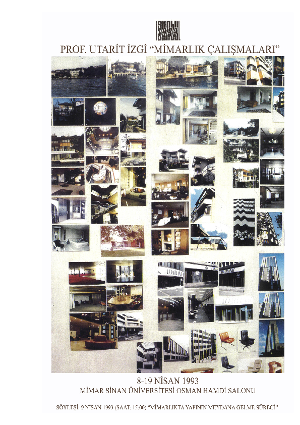 (PDF) 'Utarit İzgi Mimarlık Çalışmaları' Sergisi | Nezih R. Aysel ...
