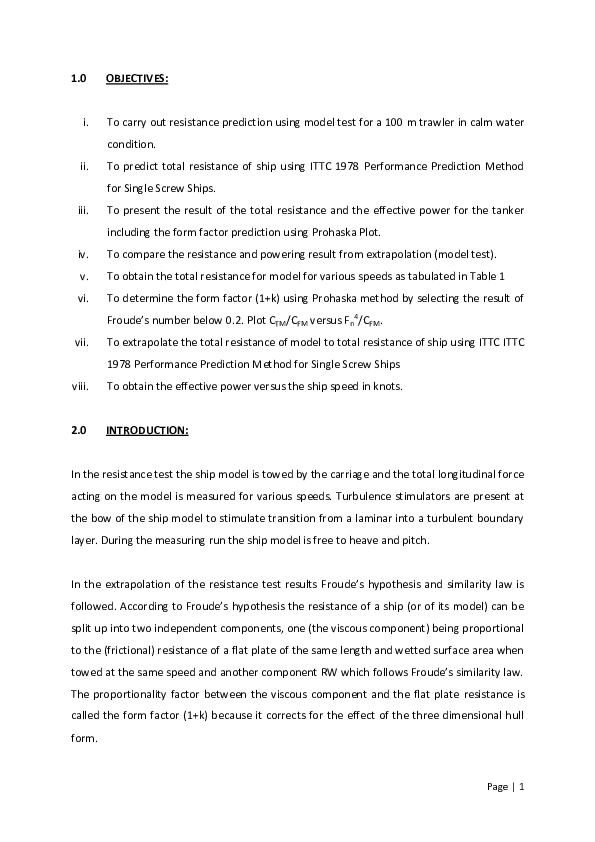 (PDF) Resistance Test Model Report