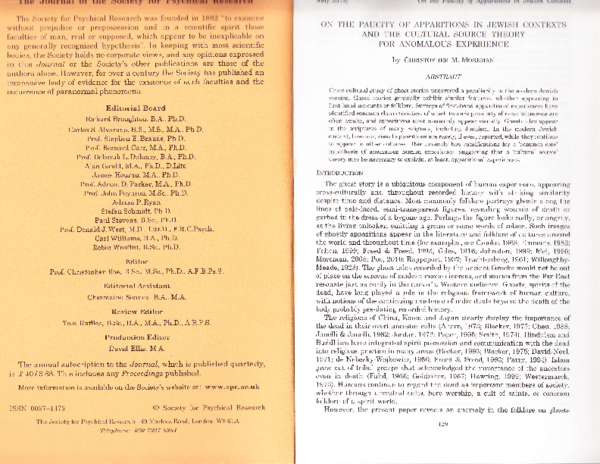 (PDF) On the paucity of apparitions in Jewish contexts and the cultural ...