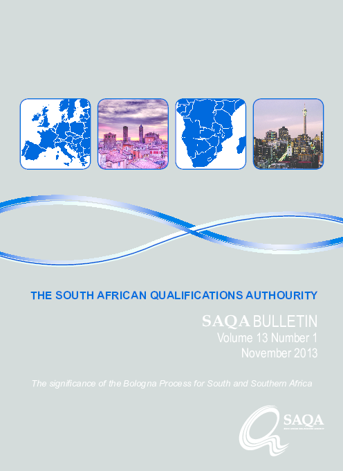 (PDF) SAQA Bulletin Volume 13 Number 1