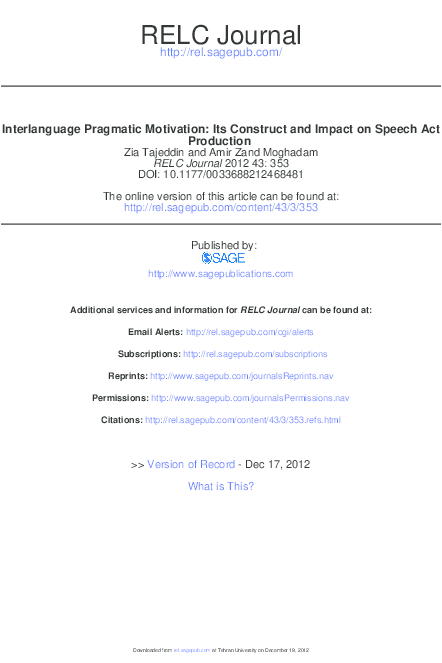 (PDF) RELC Journal-Zand-Moghadam