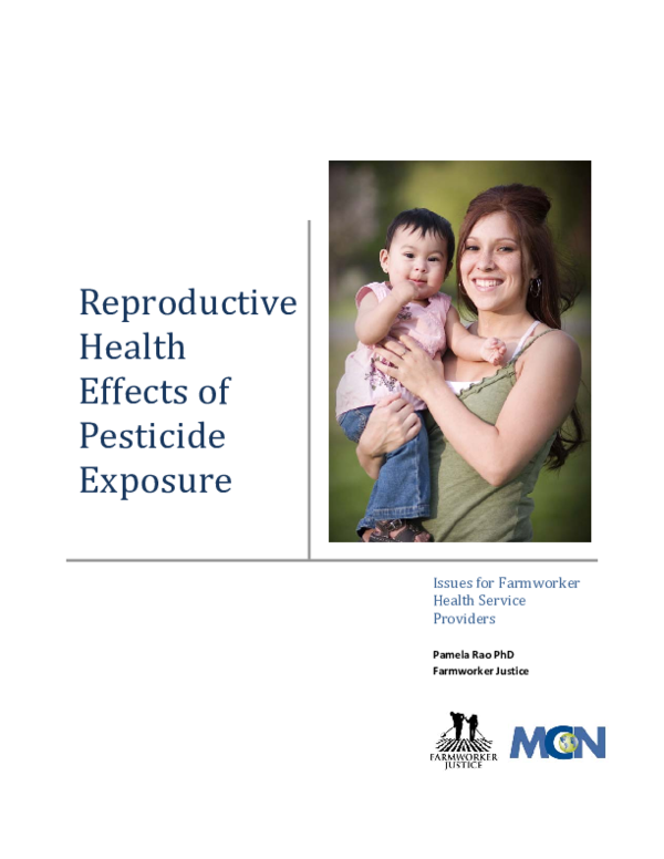 (PDF) Reproductive Health Effects of Pesticide Exposure