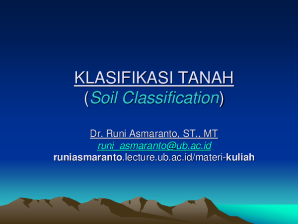 (PPT) Klasifikasi-tanah