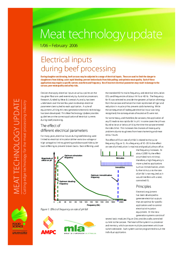 (PDF) MEAT TECHNOLOGY UPDATE 06-1