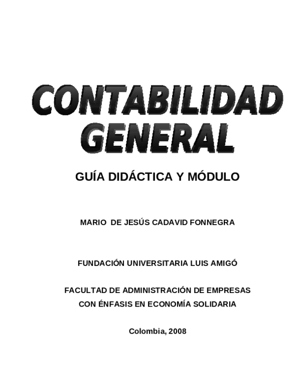 (PDF) Contabilidad General