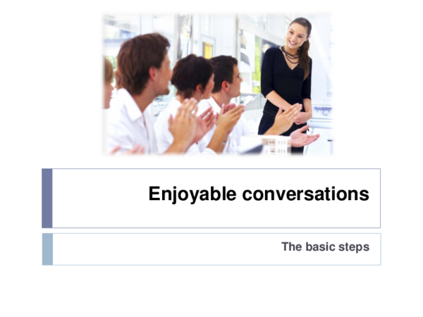 (PPT) Presentation about enjoyable conversation