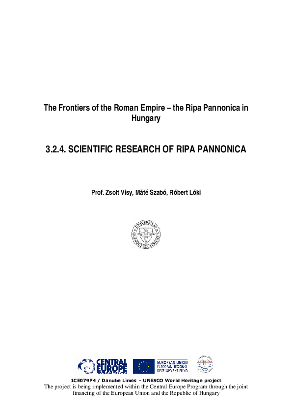 (PDF) The Frontiers of the Roman Empire-Scientific Research
