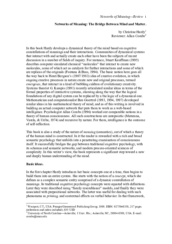 (PDF) Networks of meaning: The bridge between bind and batter, by ...