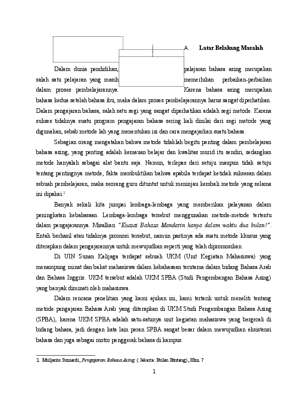 Contoh Hasil Mini Research