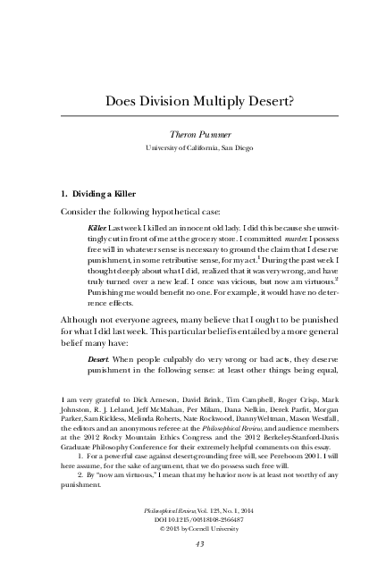 (PDF) Does Division Multiply Desert?