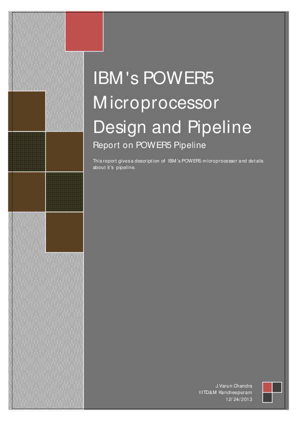 (PDF) IBM Power 5 Pipeline