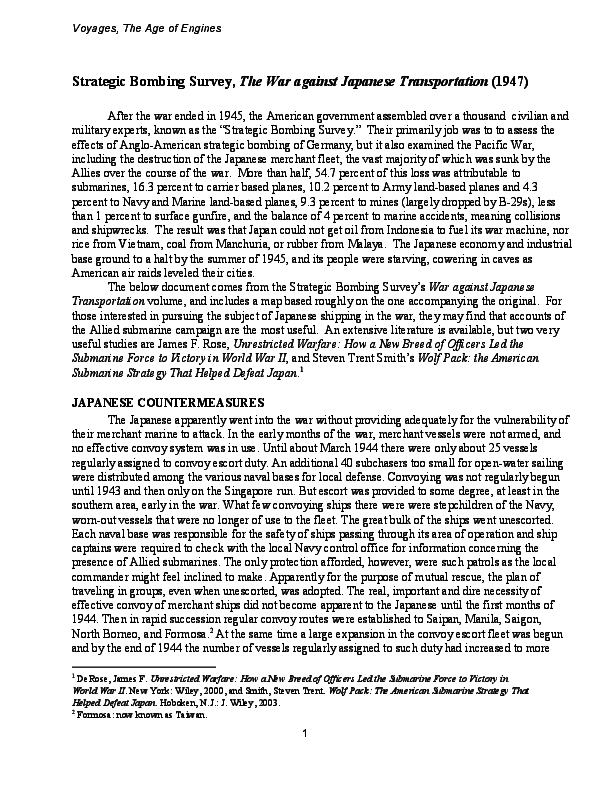 (PDF) Japanese Convoy Routes 1943-1945