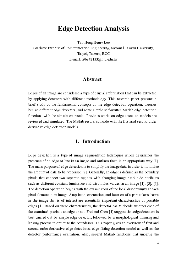 Pdf Edge Detection