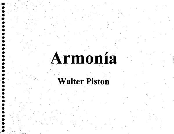 (PDF) Walter Piston Armonía