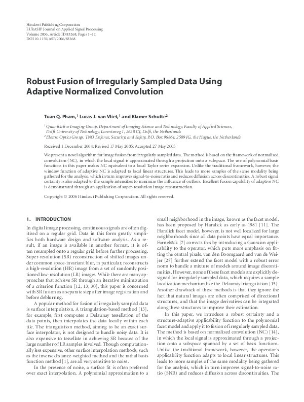 (PDF) Robust Fusion of Irregularly Sampled Data Using Adaptive ...