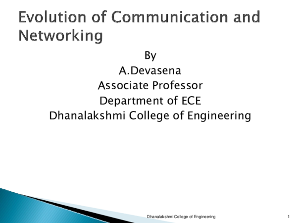 (PPT) evolution of communication systems