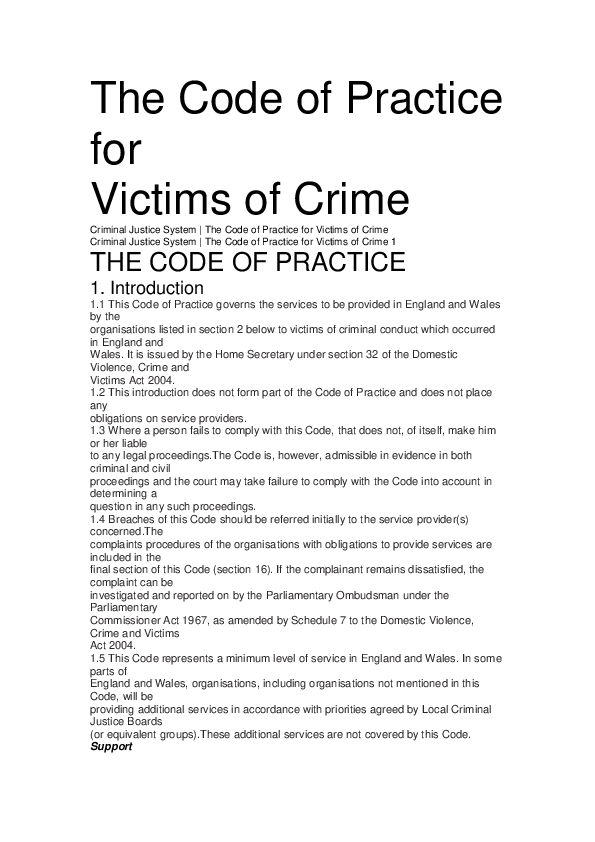 (DOC) The Code of Practice for