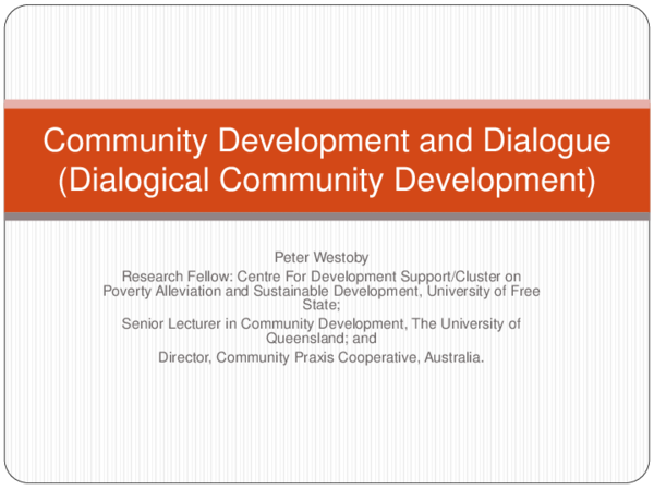 (PPT) Community Development and Dialogue