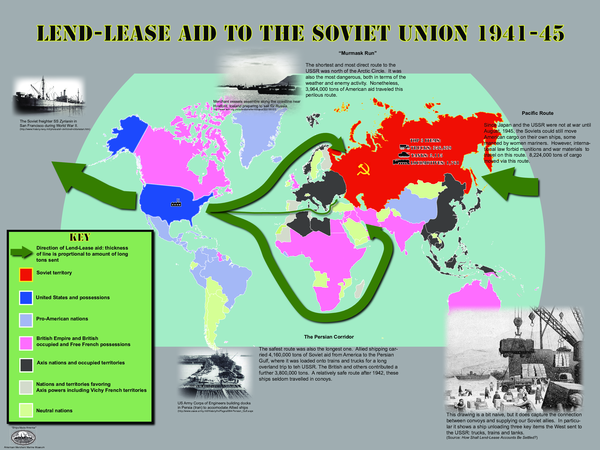 (PDF) Lend-Lease Aid to the USSR Map