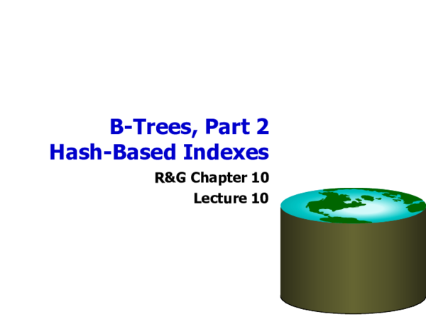 (PPT) 10-B-Tree-Hash Index