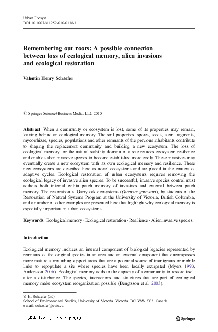 Remembering Our Roots