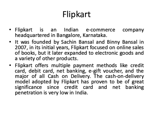 (PPT) FLIPKART