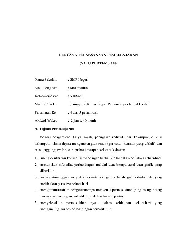 (DOC) RPP kurikulum 2013